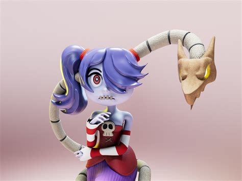 Squiqly Form Skullgirls 3d Model Cgtrader