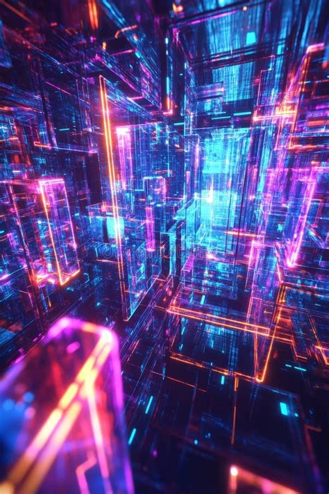 a visually stunning 3d abstract background displaying an intricate