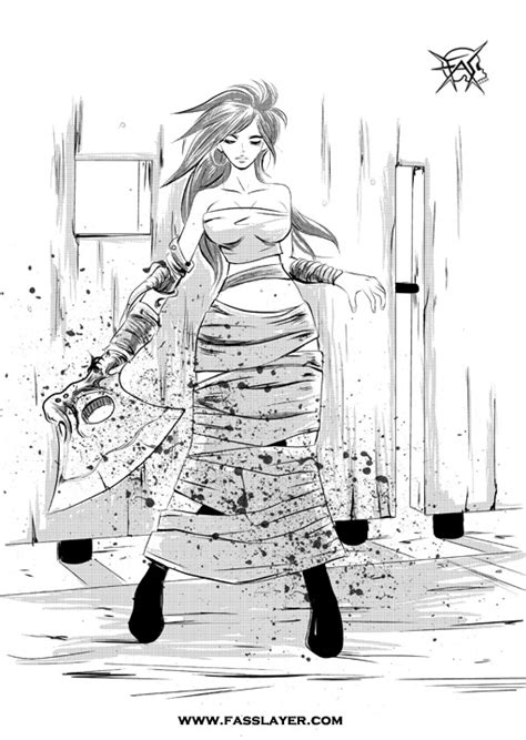 Zombie Axe Girl By Fasslayer Hentai Foundry