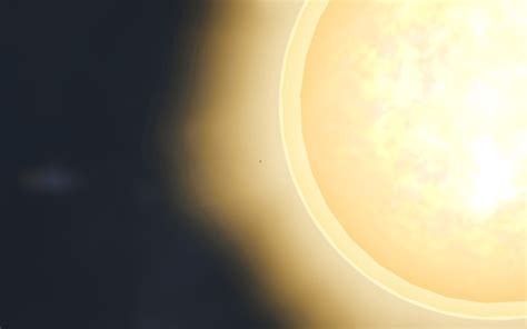 Photo Of Jool And One Of Its Moons Behind Kerbol Rkerbalspaceprogram