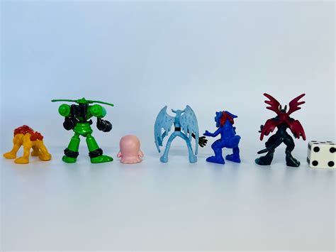Vintage Set Of 6 Bandai Ht Digimon Mini Figures Lot Of 6 Mini Digimon Figurines Bandai Ht Set