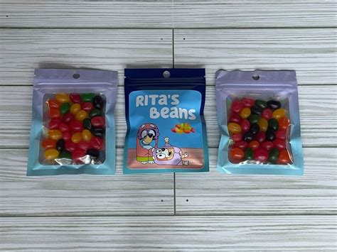 Ritas Beans Bluey Favor Etsy