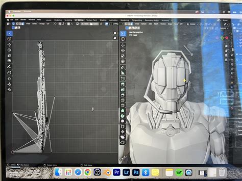 uv unwrapping a mirrored model cg cookie