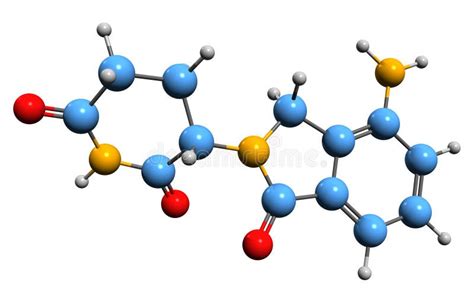 3d Image Of Lenalidomide Skeletal Formula Stock Illustration Illustration Of Cytokines
