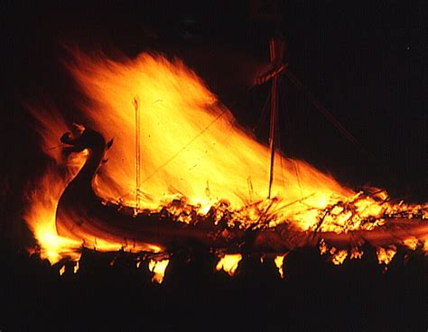 Up Helly Aa 7 The Burning Galley © Anne Burgess Geograph Britain