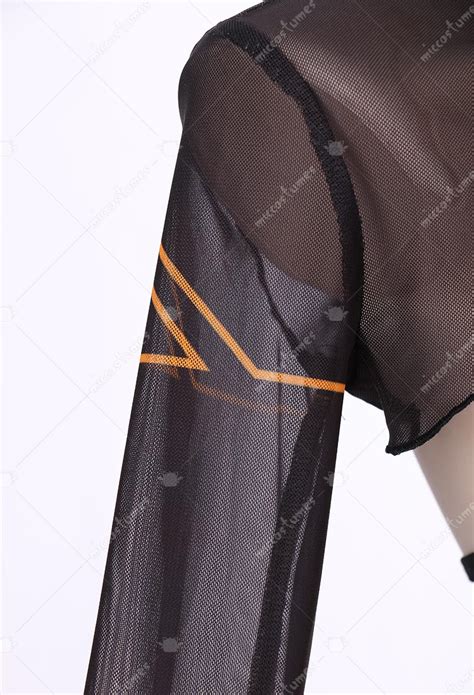 Cyno Derivative Two Piece Swimsuit Genshin Impact Cuout Bathing Suit With Mesh Top And Wrap