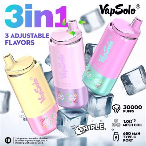 Vapsolo 30000 Puffs 30k Triple Disposable Vape Chinese Warehouse