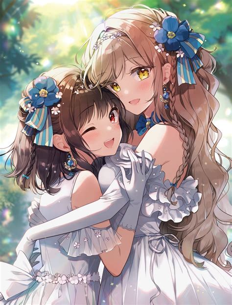kawawa sakurako and yamabuki kasumi futaribeya drawn by yukiko