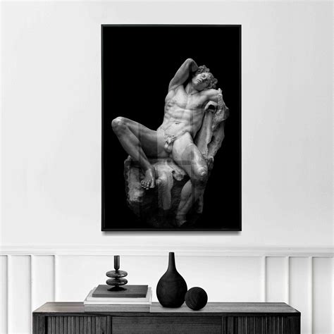 Barberini Faun Poster Hellenistic Sculpture Print Ancient Greek