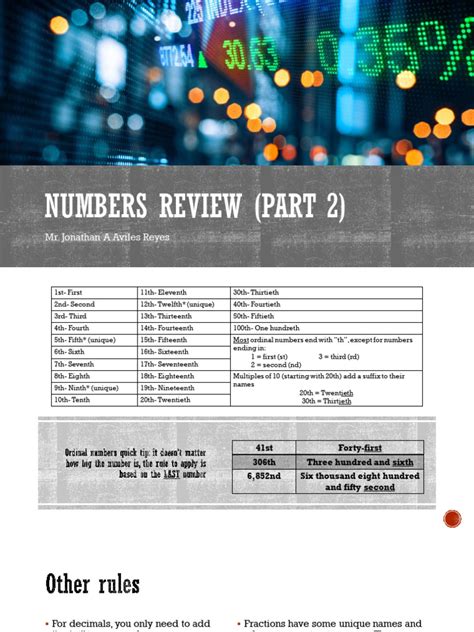 Numbers Review Part 2 Pdf