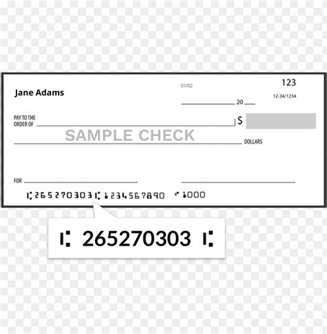 Free Download HD PNG Routing Number Bank Of The Ozarks Check PNG Transparent With Clear