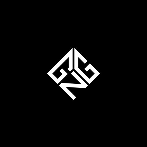 Gng Letter Logo Design On Black Background Gng Creative Initials