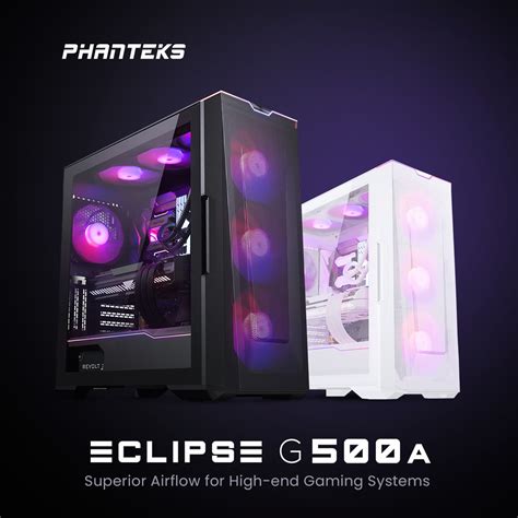 Phanteks Eclipse G500a D Rgb Blackwhite Computers And Tech Parts