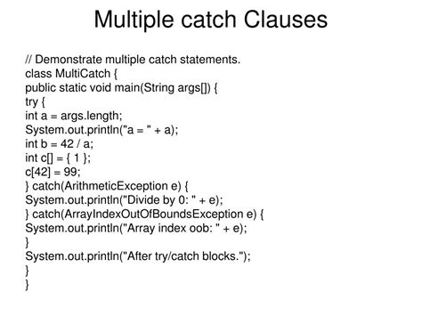 Ppt Understanding Exception Handling In Java A Comprehensive Guide
