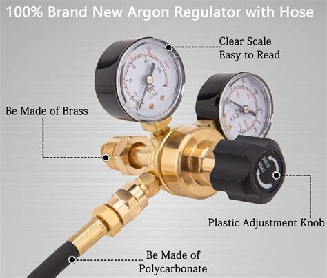 Cga580 Argon Co2 Regulators Argon Gauges Gas Welding Regulator Compatible