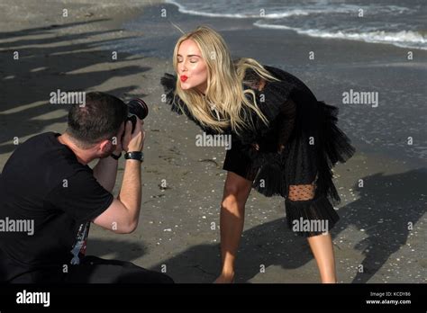 Chiara Ferragni Poses On Excelsior Beach During The Th Venice Film Festival In Venice Italy
