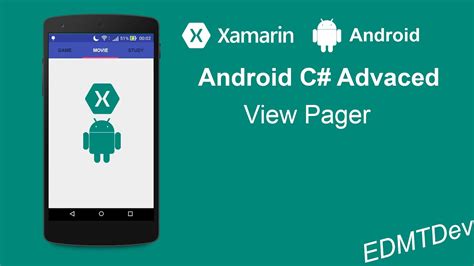xamarin android tutorial view pager youtube