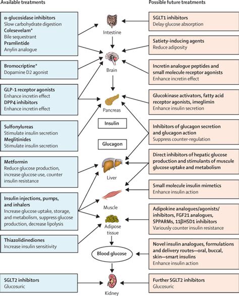 Type 2 Diabetes Medication Chart Diabetes Medications Chart