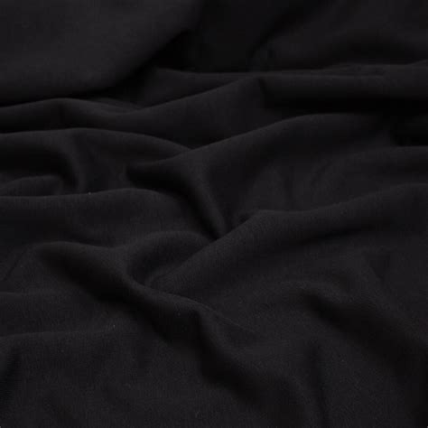 Extra Wide Organic Cotton Brushed Sweatshirt Fabric In Black Good Fabric