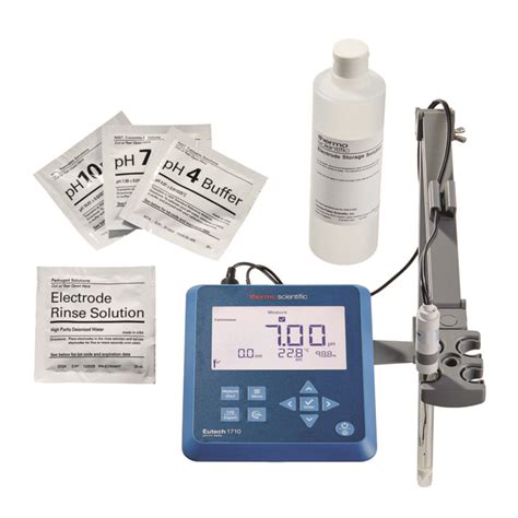 Thermo Eutech Ph 1710 Ph Mv Bench Meter Standard Kit With Plastic Ph Electrode 100 240v 50 60hz