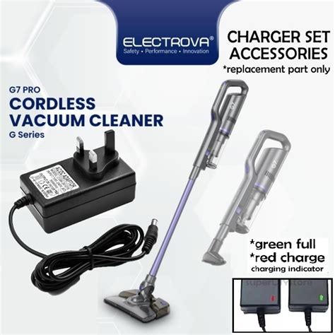 Charger Vacuum Electrova Vaclife Series Cordless Vacuum With Mop G7 Pro Adapter Charge Fast