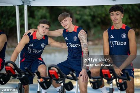 Harry Amass Sam Mather And Ethan Wheatley Of Manchester United In News Photo Getty Images