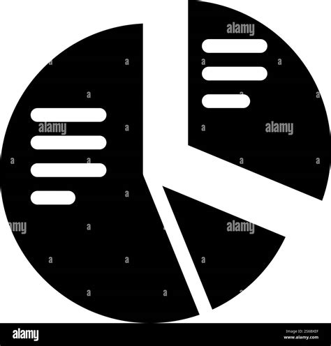 Pie Chart Marketing Analysis Glyph Icon Vector Pie Chart Marketing