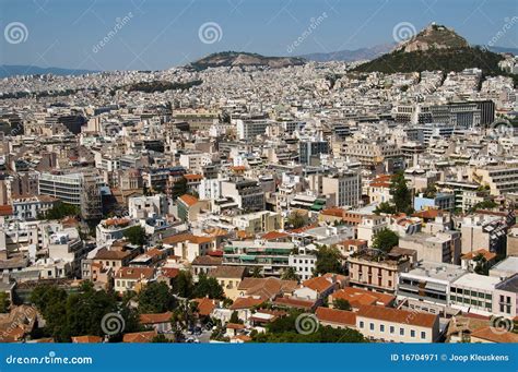 City View Of Athens Stock Image Image Of Scene History 16704971