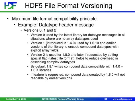 Ppt Using Hdf5 Features With Npoess Data Performance And File Format