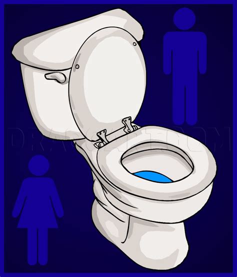 How To Draw A Toilet Drawing Step By Step By Dawn Dragoart