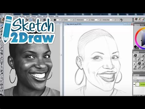 How To Draw A Face In Coreldraw
