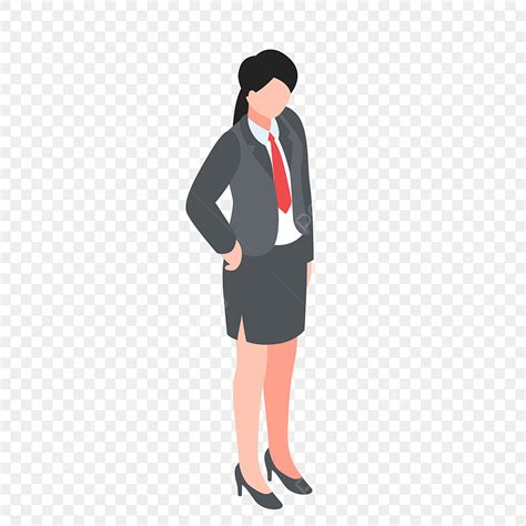 Office Lady Clipart Vector Gray Business Office Lady Elements Grey