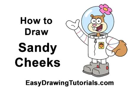 How To Draw Sandy Cheeks Spongebob Squarepants