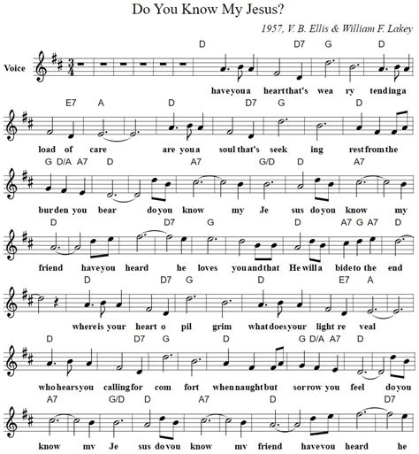 Do You Know My Jesus Sheet Music Chords And Mandolin Tab Tenor Banjo Tabs