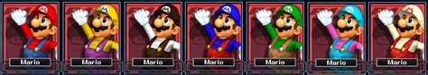 Melee Mario Skins Request For Super Smash Bros Ultimate Ssbu Requests