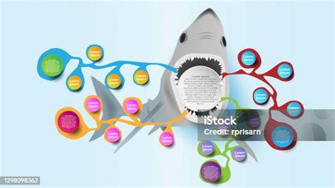 다채로운 피쉬본 인포그래픽 다이어그램 분석 차트입니다 비즈니스 문제 해결 차트 및 팀에서 팀 브레인 스토밍에 대 한 템플릿 벡터 Eps10 개념에 대한 스톡 벡터 아트 및