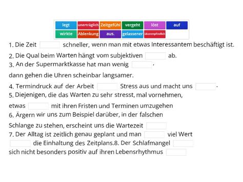 Lektion 1 Spektrum Deutsch B2 - Complete the sentence