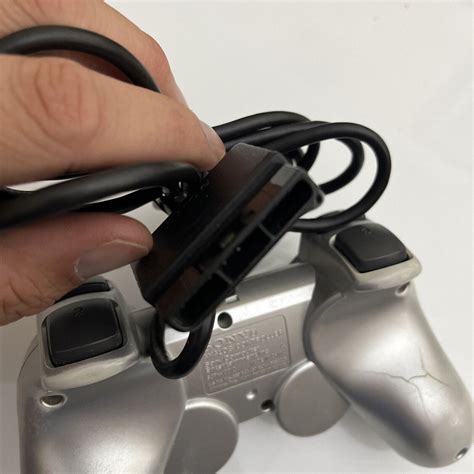 Genuine Sony Playstation Ps2 Dualshock 2 Controller Silver Retro Unit