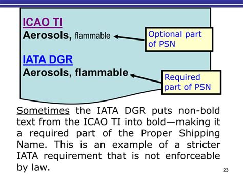 Section 4 Identification Iata Dgr Sect 4 Ppt