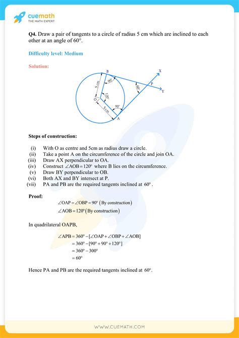Ncert Solutions Class 10 Maths Chapter 11 Constructions Download Pdf