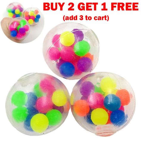 Dna Stress Balls Rainbow Squeeze Ball Toy Sensory Hand Educational