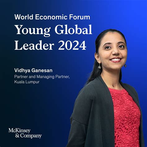 Proud To Have My Colleague And Friend Vidhya Ganesan Recognised By Wef