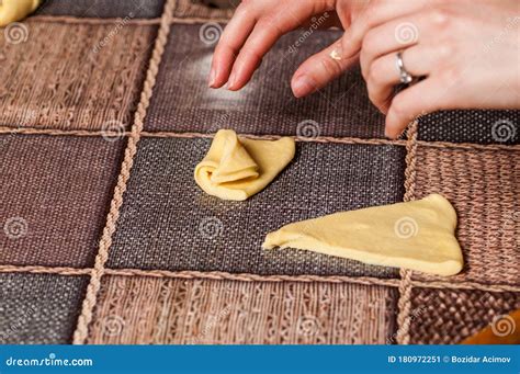 Women Making Dought Dought For Pizza And Bread Stock Image Image Of Fresh Female 180972251