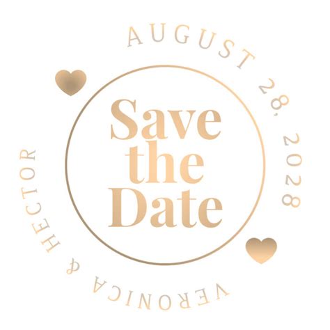 Save The Date Sticker Laber Logo Template Postermywall