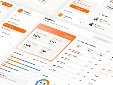 Professional Audience Overview Dashboard Design Focused On Clear