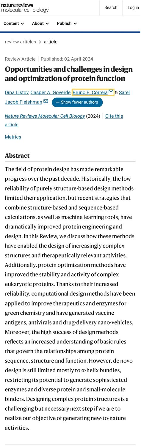Samee Ullah On Linkedin Opportunities And Challenges In Design And Optimization Of Protein