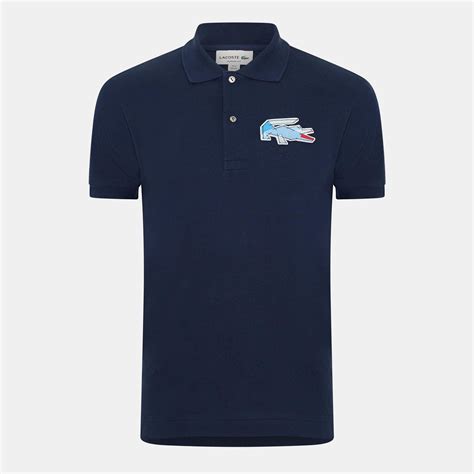Lacoste Regular Fit Crocodile Print Polo Shirt Lovell Sports