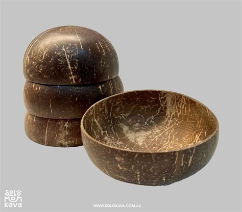 Kava Coconut Shell Bowl 124pcs Solomon Kava