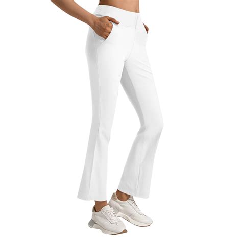 Prdecexlu Flare Yoga Pants Women Petite High Waist Leggings Stretch