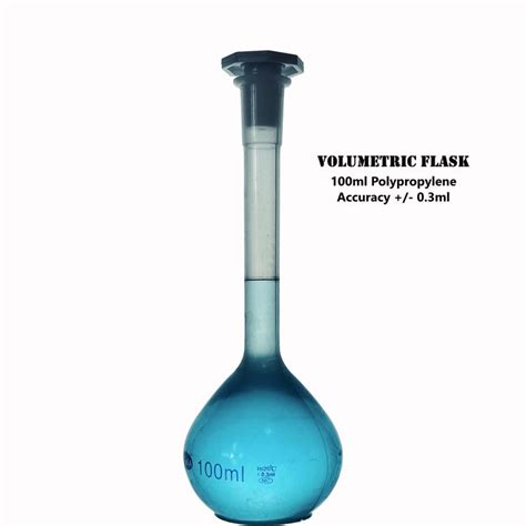 Volumetric Flask 100ml Polypropylene Plastic